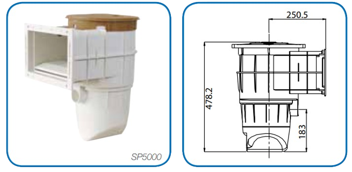 SP5000 Pool Skimmers - Waterco
