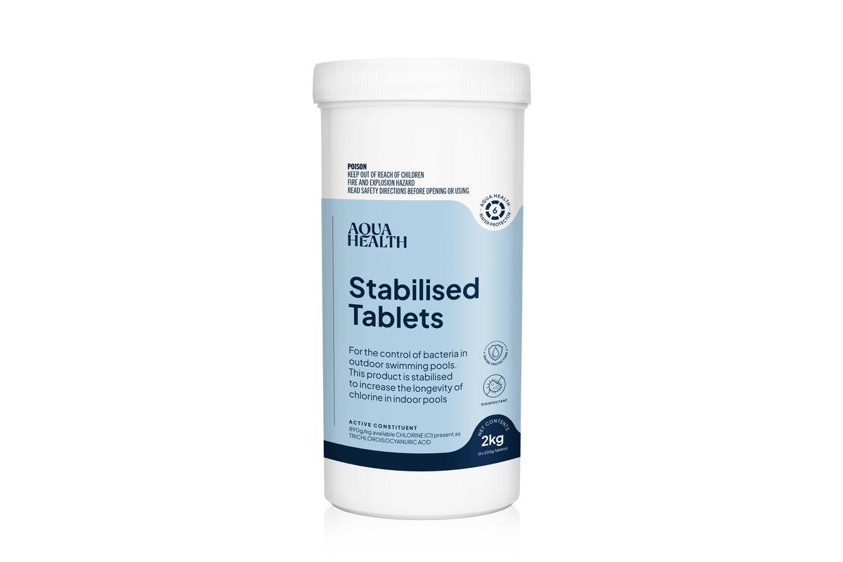 Aqua~Health stabilised tablets - Waterco