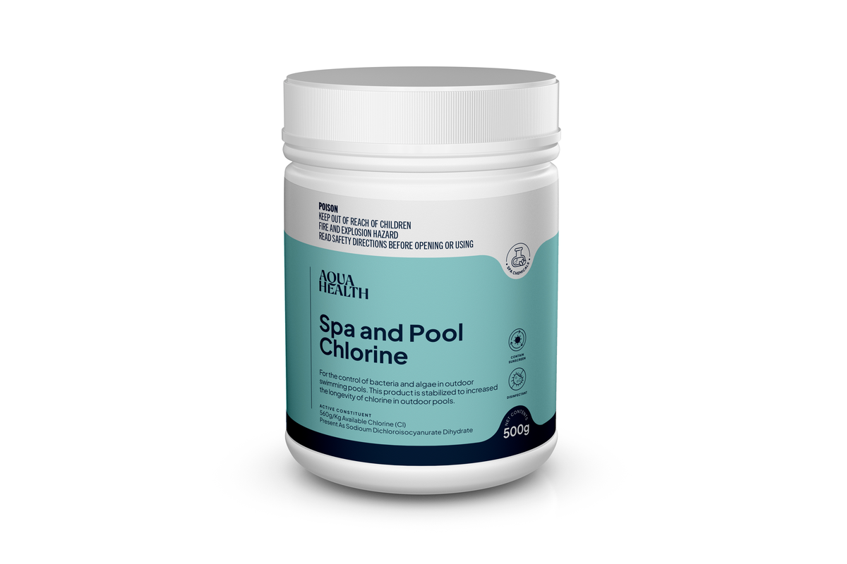 Aqua~Health spa and pool chlorine - Waterco