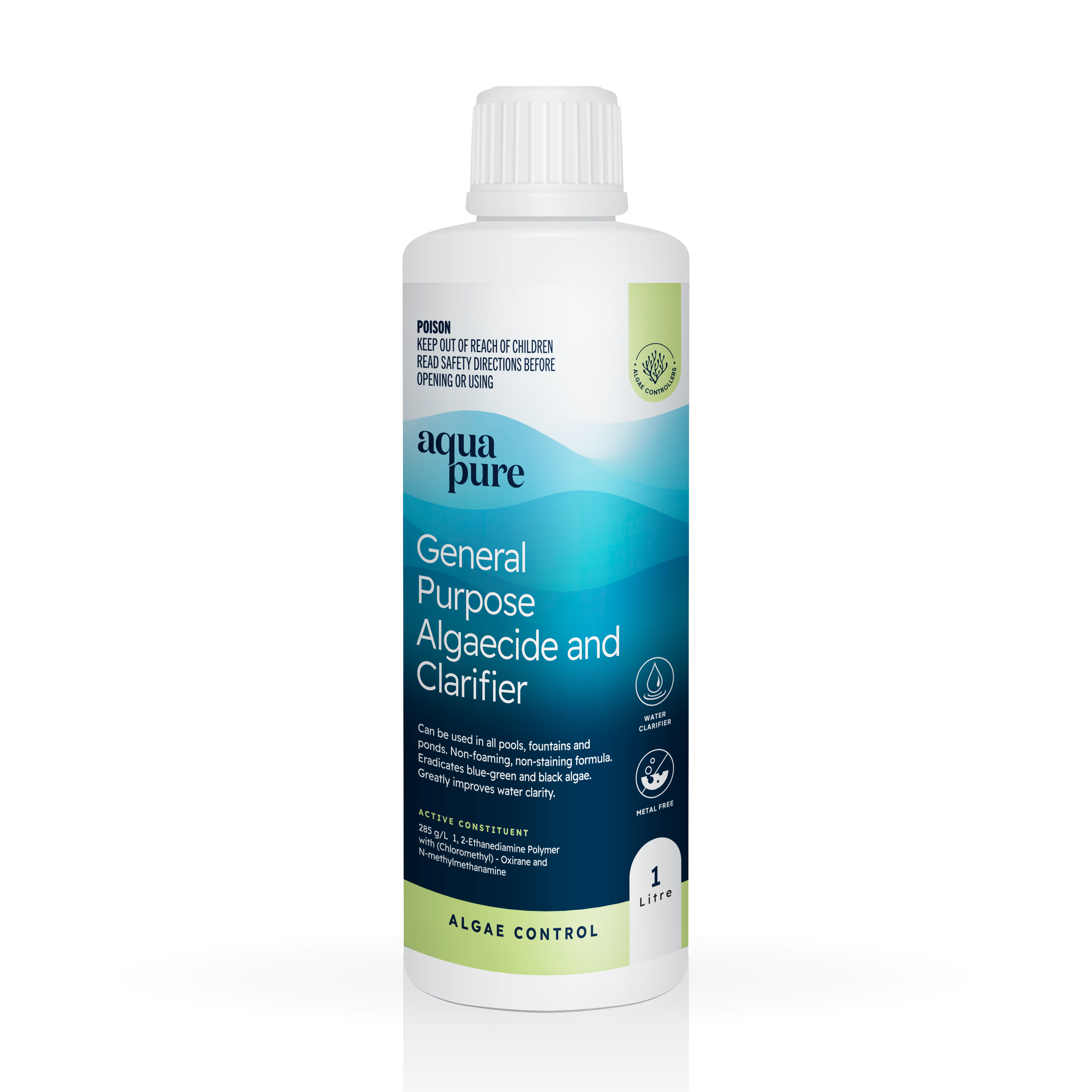 AquaPure general purpose algaecide & clarifier - Waterco