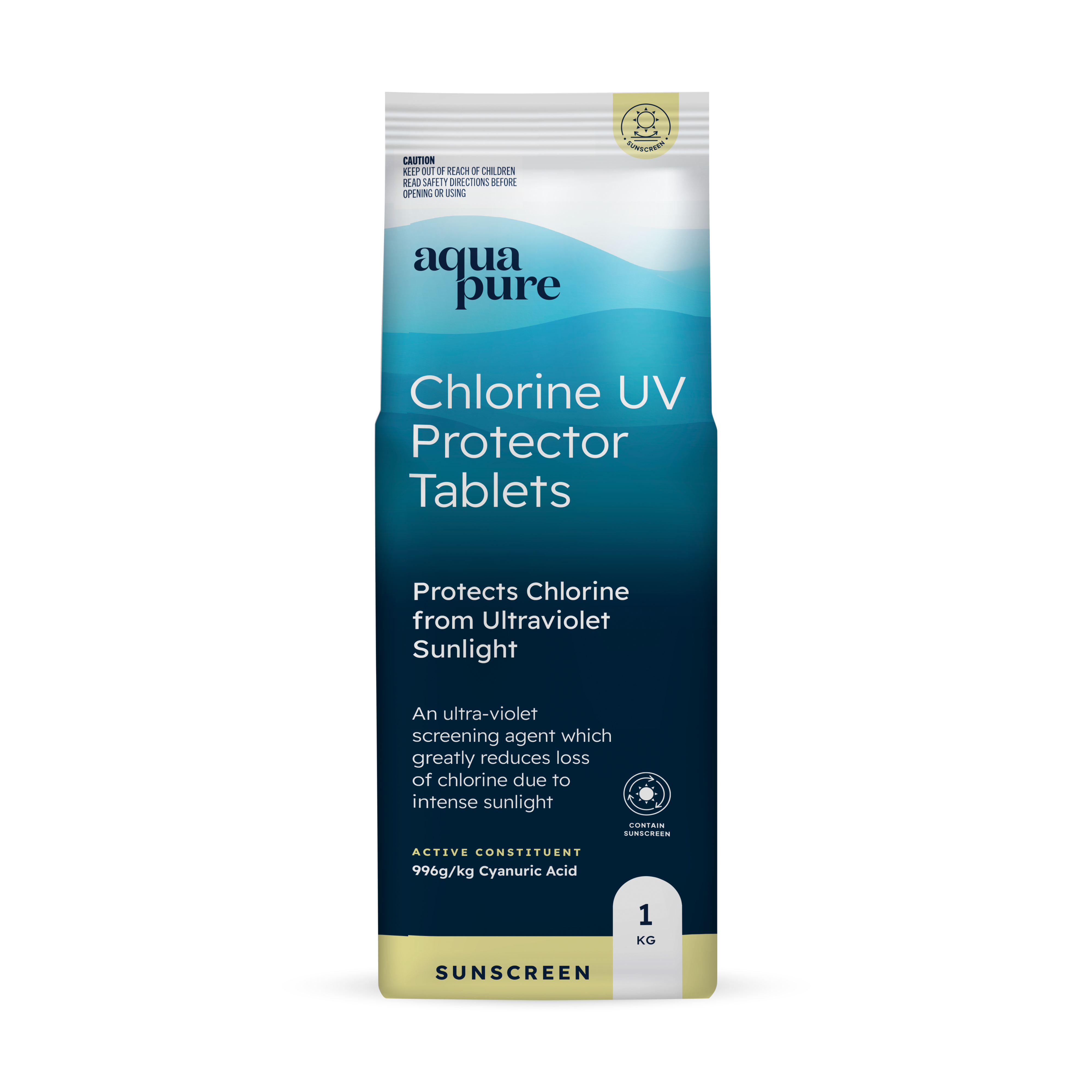 AquaPure chlorine UV protector - tablets - Waterco