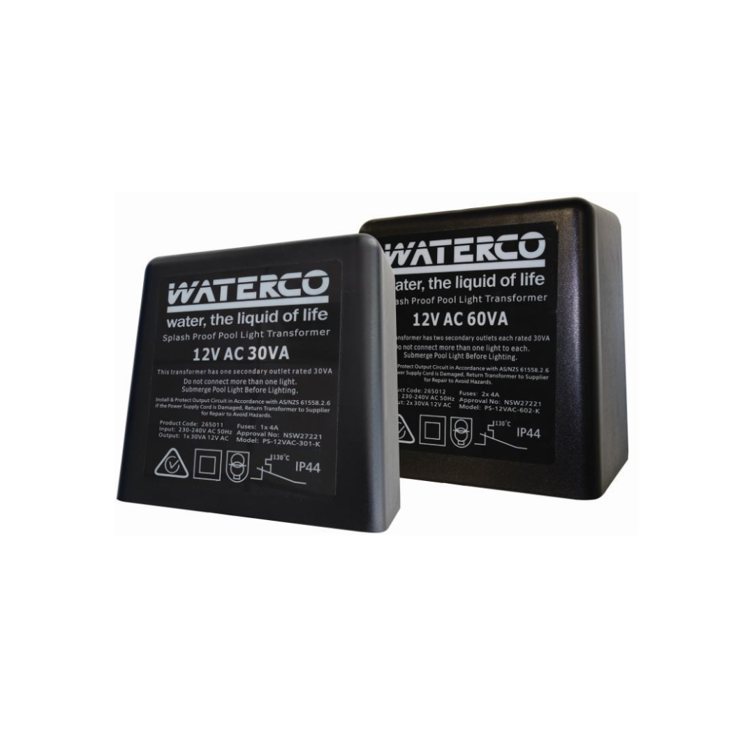 Single & Twin Connect LED Pool Light Transformers - Waterco